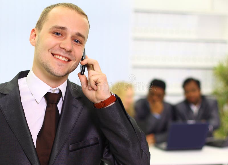 Business man talking stock photo. Image of professional - 21080898