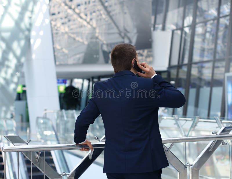 Business Man Talking on His Smartphone Stock Image - Image of ...