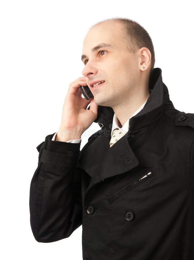 Business Man Talking on the Phone Stock Image - Image of male, business ...