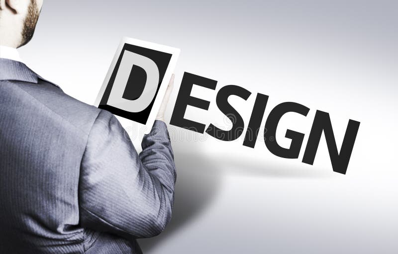Business Man with the Text Design in a Concept Image Stock Photo ...