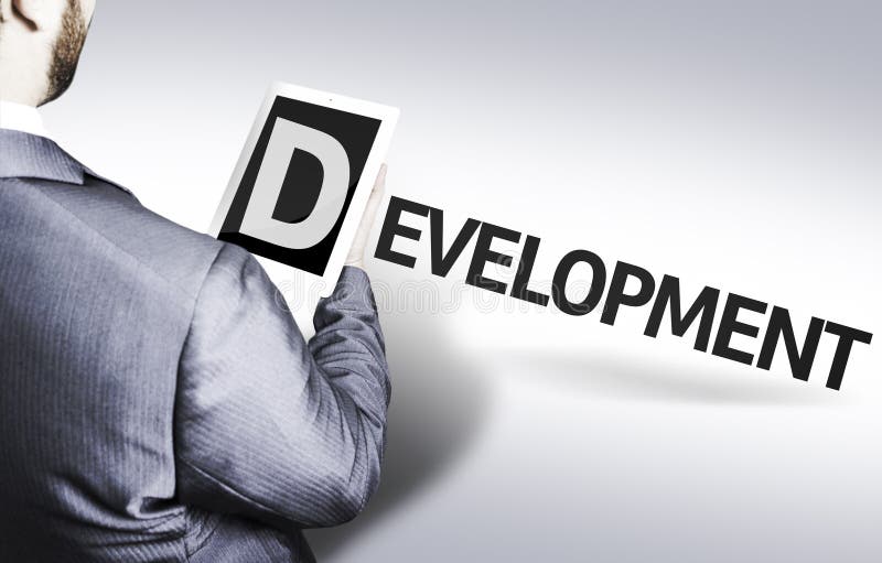 Business Man with the Text Development in a Concept Image Stock Image ...