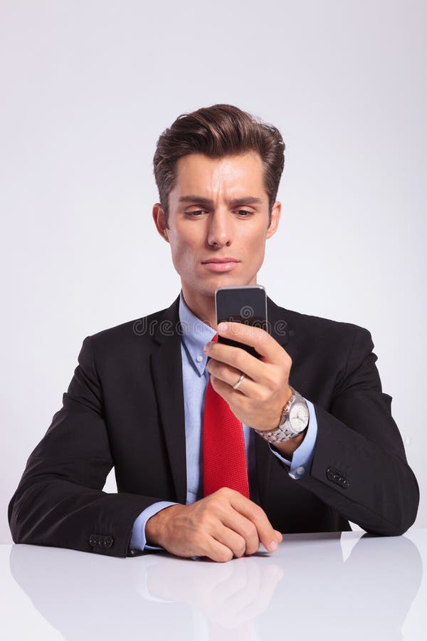Business man texting stock photo. Image of businessman - 30516108