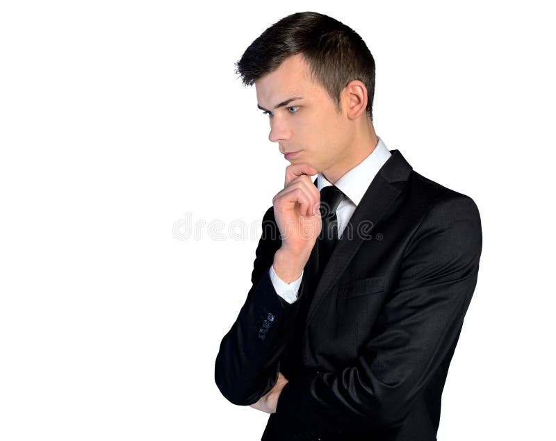 Business man thinking stock image. Image of people, professional - 49405261