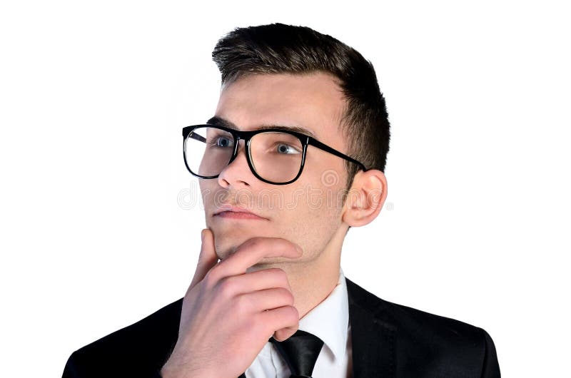 Business man thinking stock photo. Image of planning - 49406852