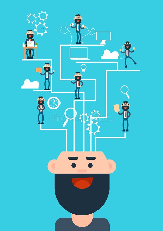 Business Man Thinking New Creative Ideas Brainstorming Concept Stock ...