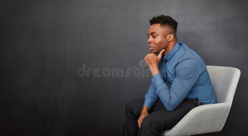 Business Man is Thinking about a Problem Stock Photo - Image of copy ...