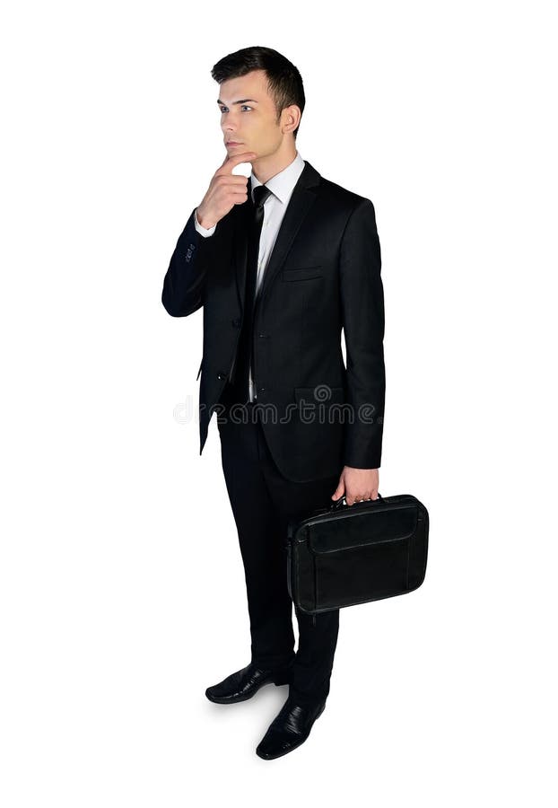 Business Man Thinking Solution Stock Image - Image of professional ...