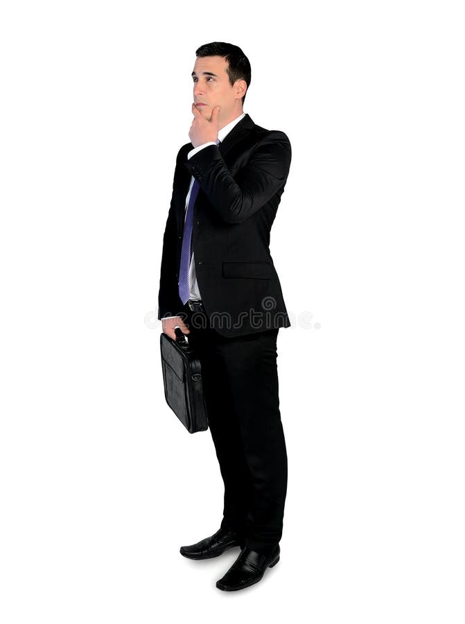 Business Man Thinking Solution Stock Photo - Image of adult, consultant ...
