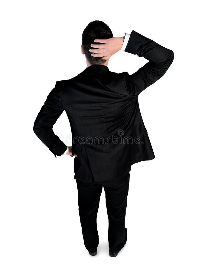 Business Man Thinking Solution Stock Image - Image of frustrated ...