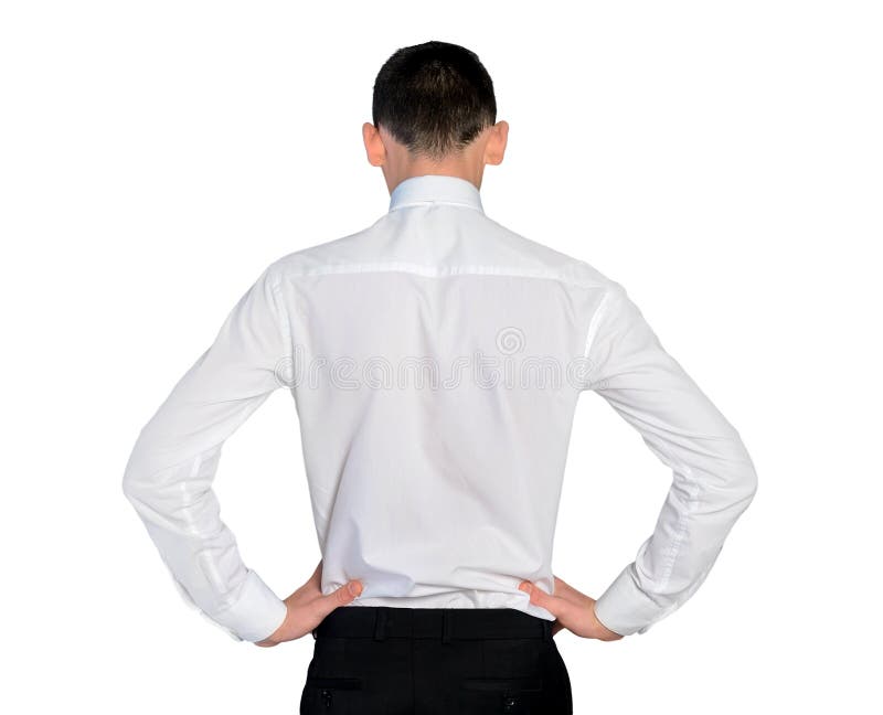 Business Man Thinking Solution Stock Photo - Image of pensive, rear ...