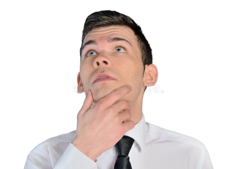 Business Man Thinking Solution Stock Image - Image of business ...