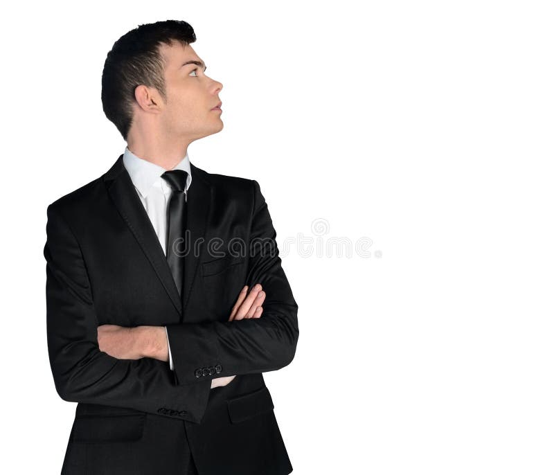 Business Man Thinking Solution Stock Image - Image of employee ...