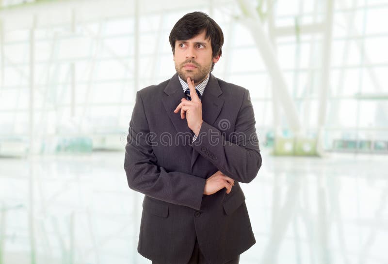 Business man thinking stock image. Image of corporate - 132339569