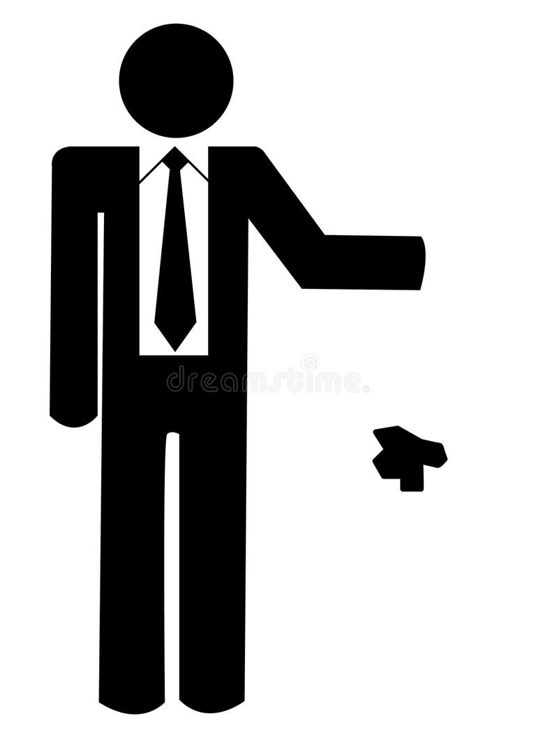 Throwing Rubbish Bin Symbol Stock Illustrations – 1,983 Throwing ...