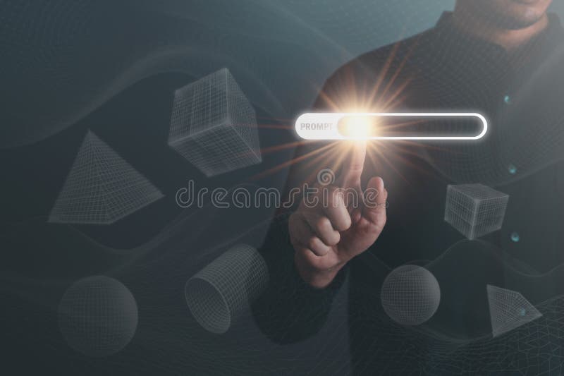 Business Man Touch Security Icon Screen, Artificial Intelligence ...