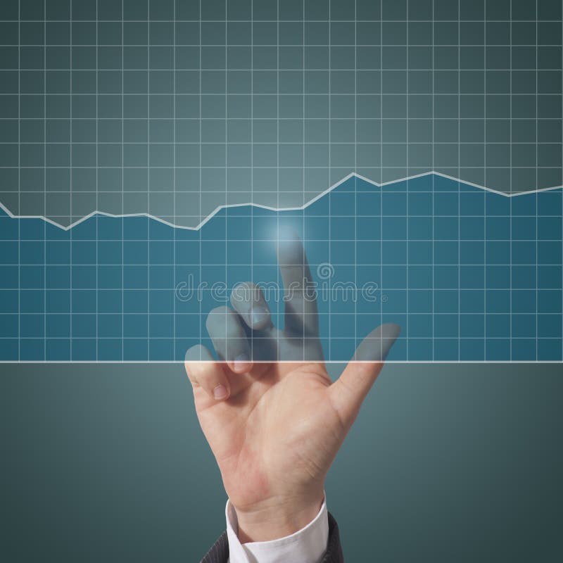 Graph touch stock image. Image of graphic, event, people - 30020787