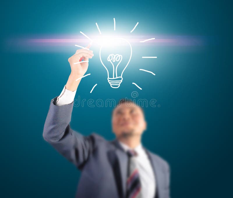Great idea man stock image. Image of innovate, innovation - 1942975