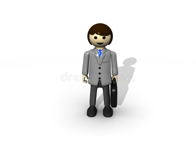 Business man toy stock illustration. Illustration of business - 4230023
