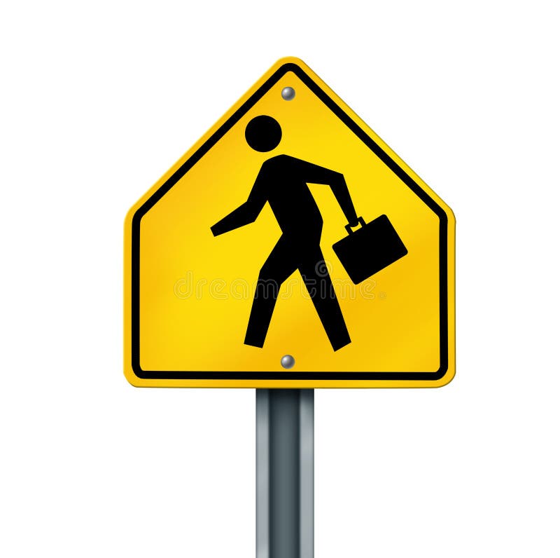 Business man traffic sign stock illustration. Illustration of business ...