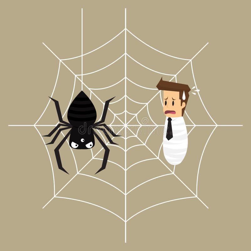 Trapped Spider Web Stock Illustrations – 109 Trapped Spider Web Stock ...