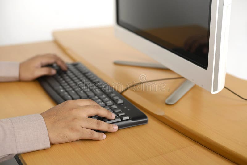 Business Man Typing stock photo. Image of businessman - 44592376