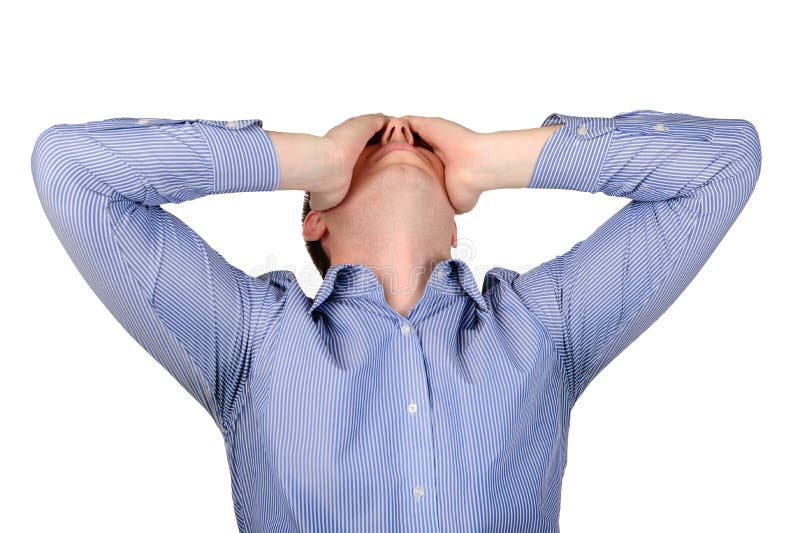 Business Man Under Stress and Failure Stock Photo - Image of fatigue ...