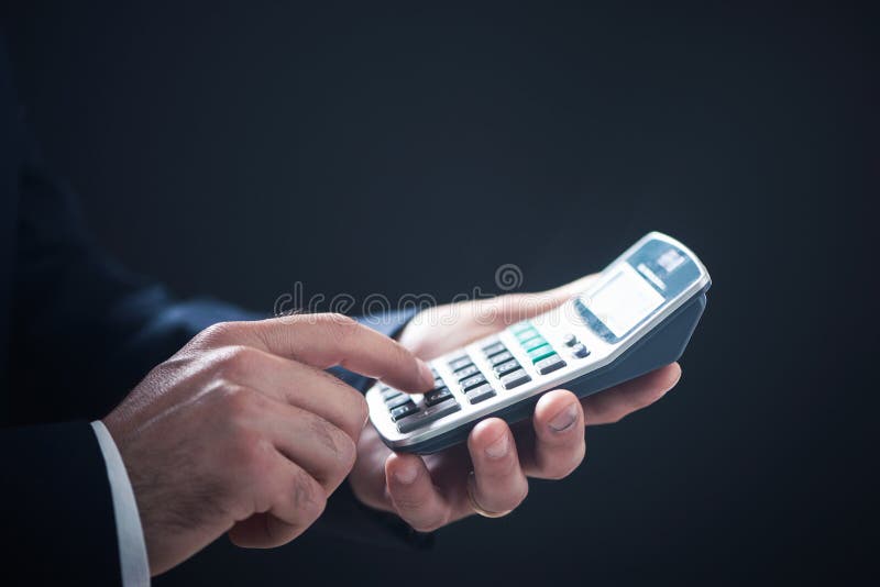 Business Man Using Calculator Stock Photo - Image of number, expenses ... Business Man Using Calculator Stock Photo - Image of number, expenses ...