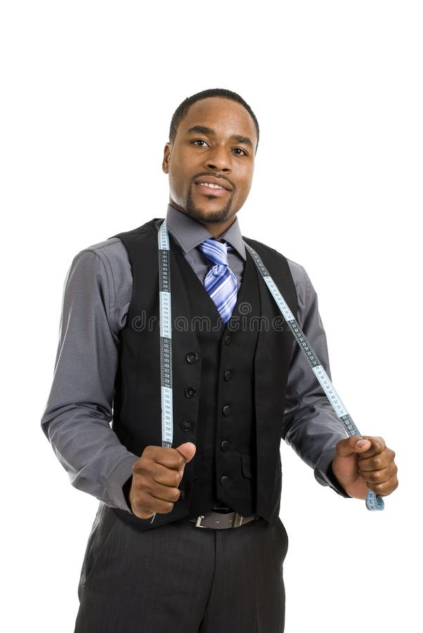 Business Man Using a Measuring Tape Stock Image - Image of business ...