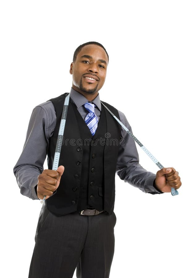 Business Man Using a Measuring Tape Stock Photo - Image of professional ...