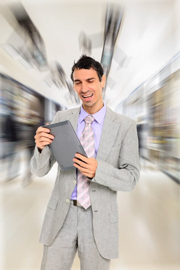 Business man using a table stock image. Image of office - 36013871