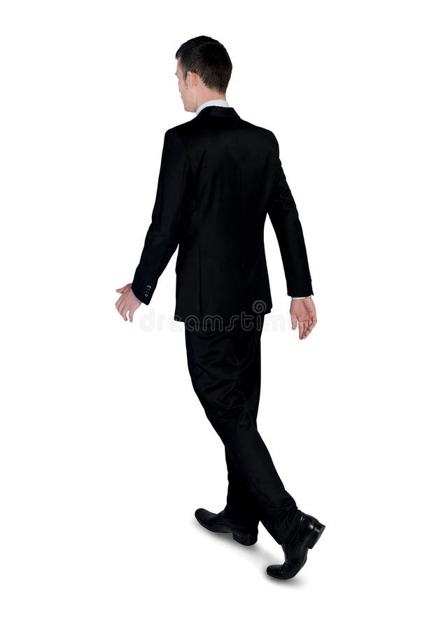 Business man walk away stock image. Image of adult, body - 55934999