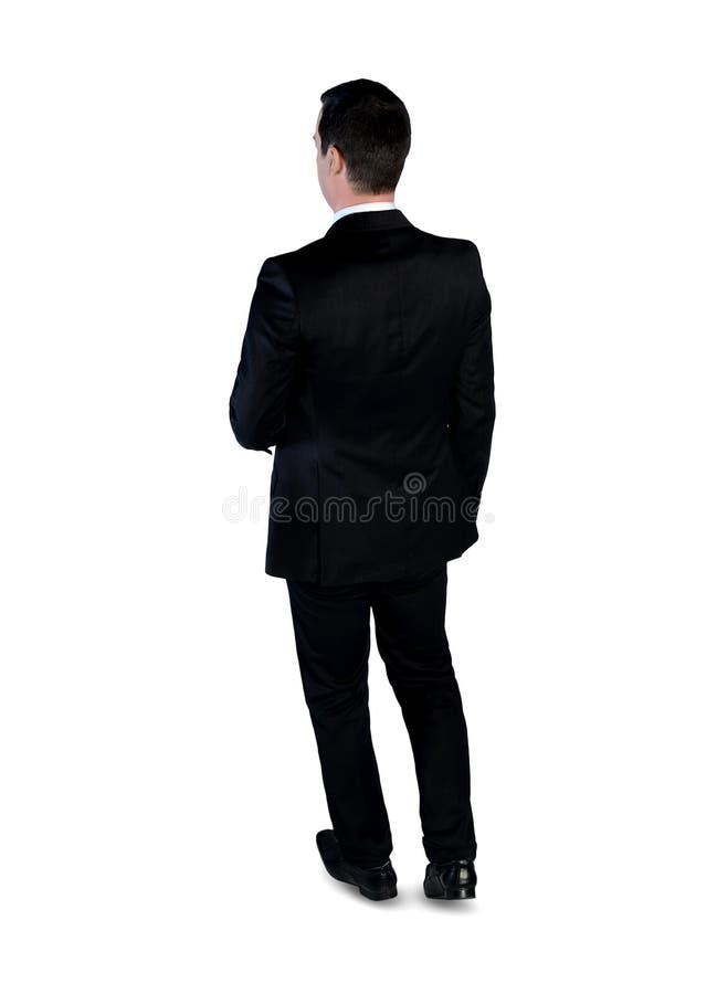 Business man walk back stock photo. Image of away, corporation - 55935632