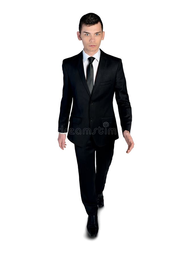 Business Man Walking Forward Stock Image - Image of adult, movement ...