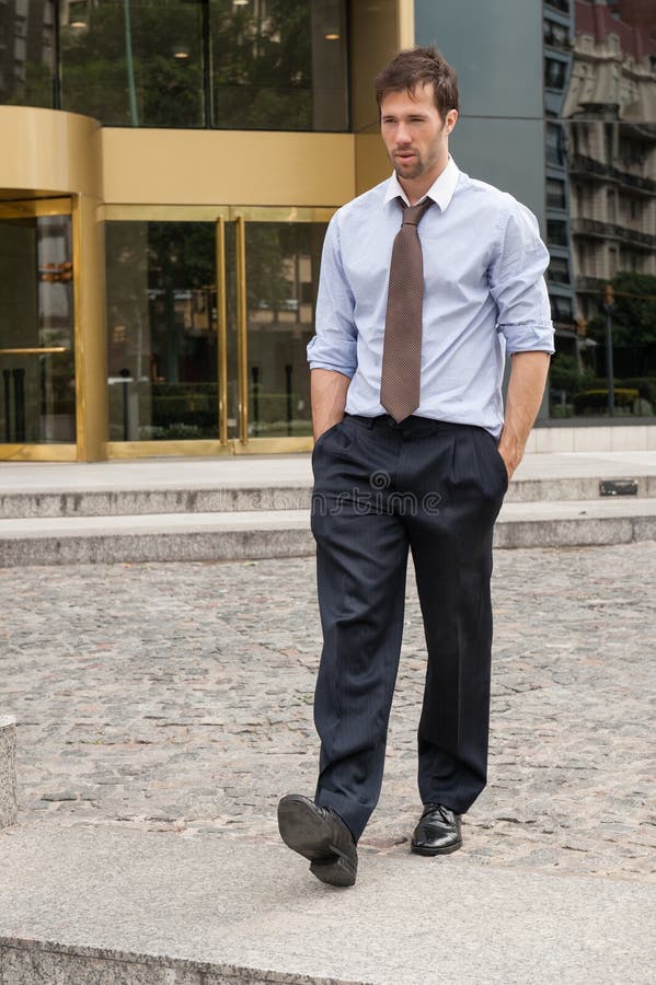Business Man Walking Out of the Office Stock Photo - Image of executive ...