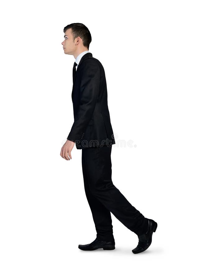 Business man walking side stock image. Image of away - 55934821