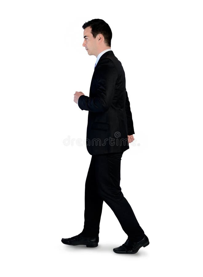 Business man walking side stock photo. Image of rear - 49404000