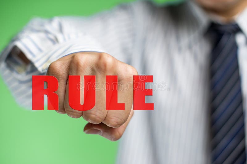 A Business Man Want To Break the Rule Stock Image - Image of fight ...