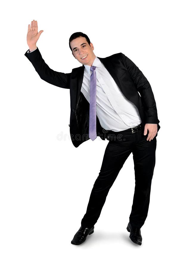 Business man wave hand stock image. Image of happy, concept - 55935289