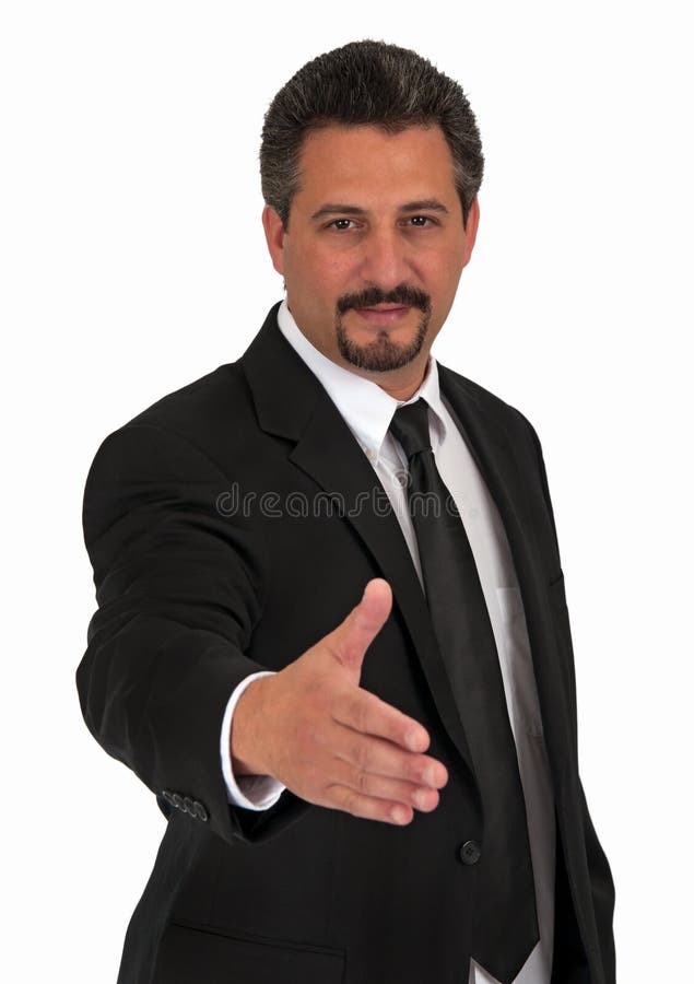 Business Man Welcome Hello stock image. Image of arms - 28868035