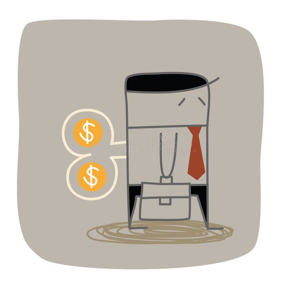 Business man wind up stock illustration. Illustration of automaton ...