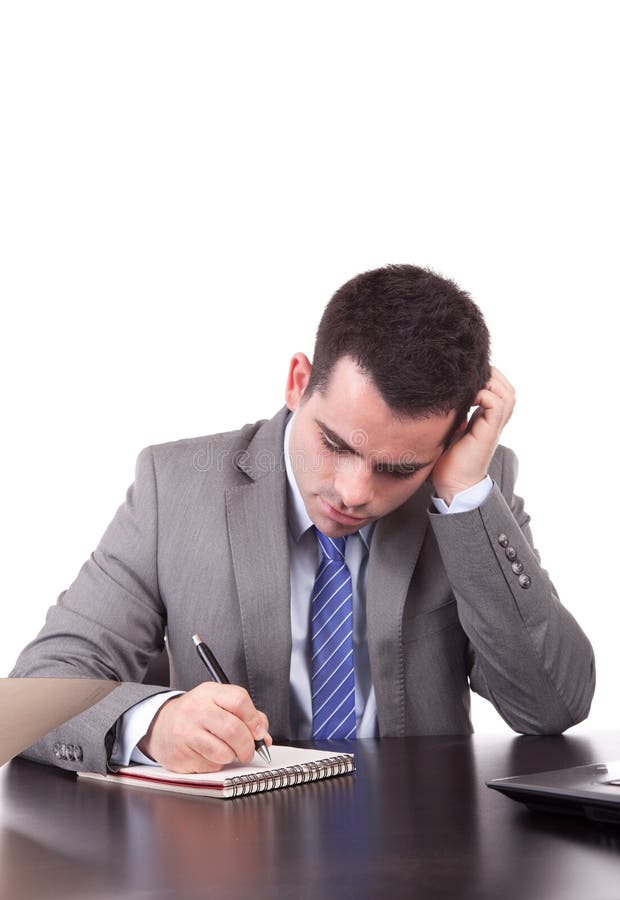 Business man at work stock photo. Image of handsome, model - 14743262