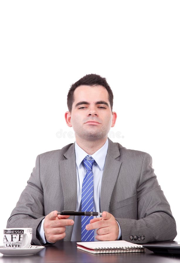 Business man at work stock image. Image of company, businesspeople ...