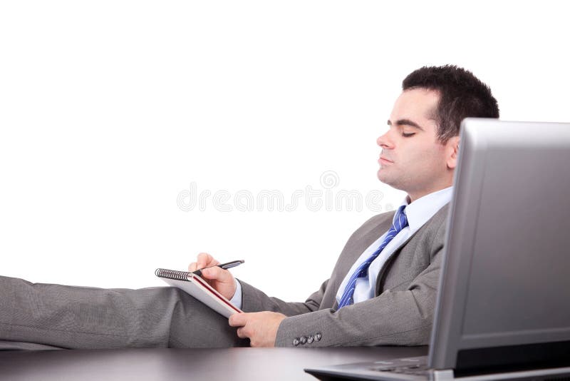 Business man at work stock image. Image of boss, caucasian - 14836315