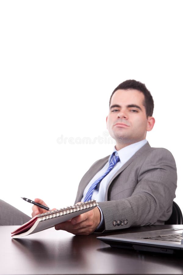 Business man at work stock photo. Image of office, male - 14836318