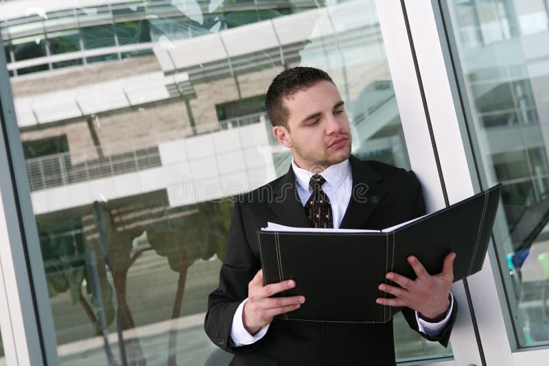Business Man at Work stock image. Image of office, attractive - 4856581