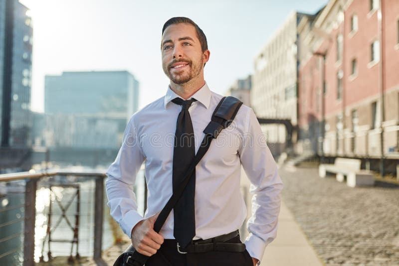 Business Man after Work Going Home Stock Image - Image of relaxed ...