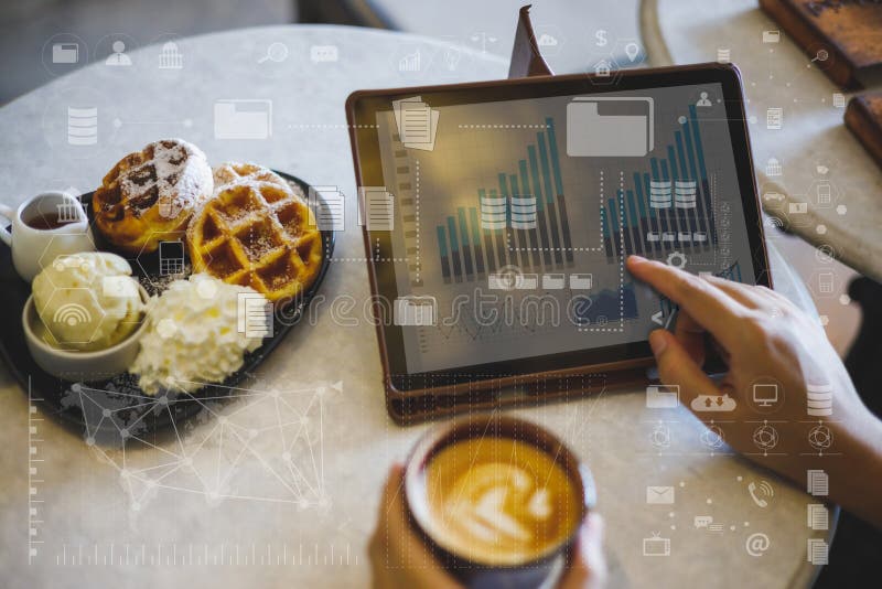 Business Man Work Hard Data Analytics Statistics Information Business ...