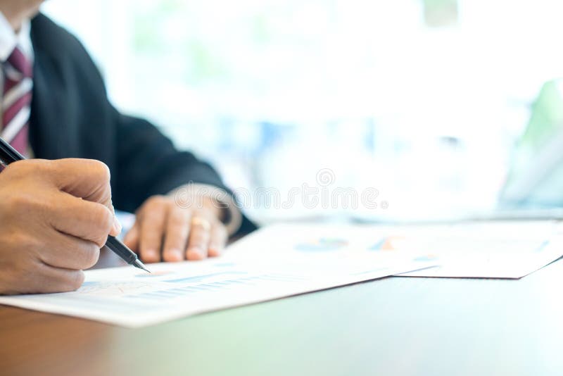 Business Man Work in the Office Prepare for Meeting Stock Image - Image ...