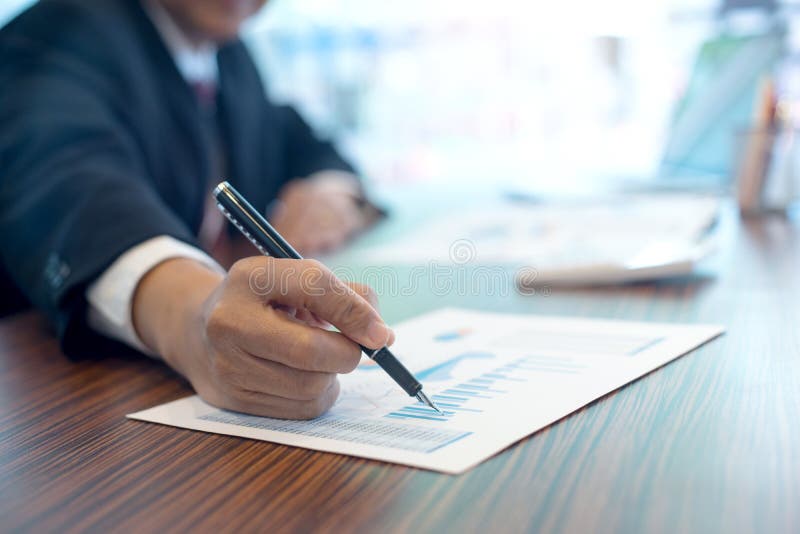 Business Man Work in the Office Prepare for Meeting Stock Photo - Image ...