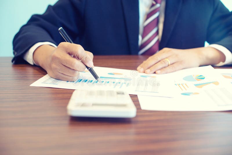 Business Man Work in the Office Prepare for Meeting Stock Image - Image ...